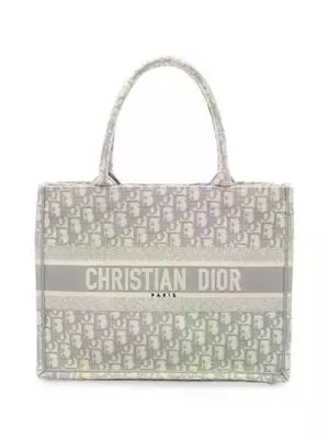 Dior 2000s Medium Book Tote Bag - Grey
