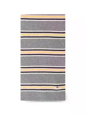 Fiorucci Angel-patch Striped Scarf