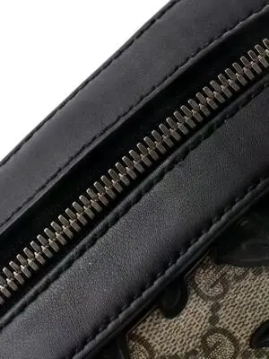 Gucci Chain Arabesque Gg Coated Canvas With Leather Mini Crossbody Bag