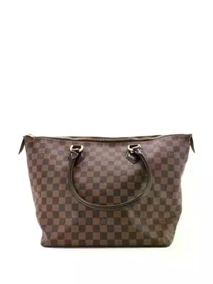 LOUIS VUITTON Saleya Mm Damier Tote Bag - Brown