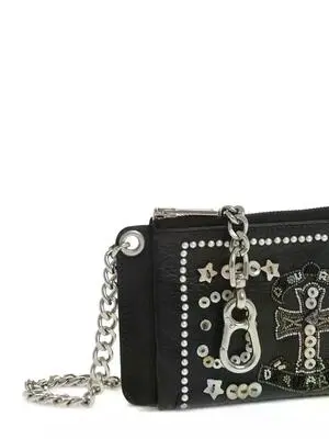 Dsquared2 Sequin-embellished Chain-link Wallet