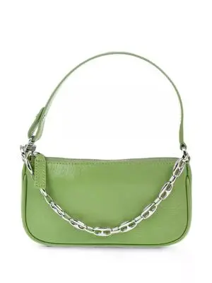 By Far Rachel Chain-link Leather Mini Bag - Green
