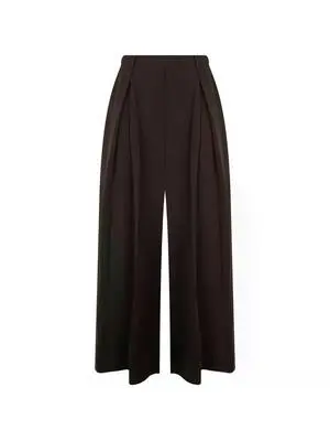 P.a.r.o.s.h Pleated Palazzo Trousers - Brown