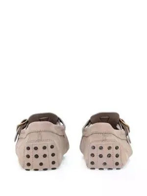 TOD'S Buckle-fastening Gommino Loafers - Neutrals