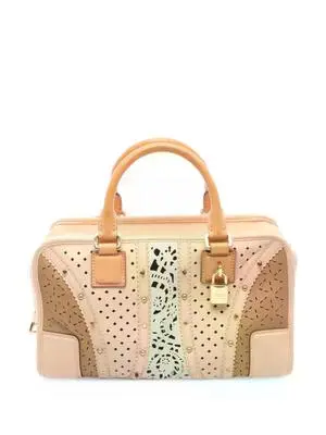 Loewe 2010s Amazona 28 Perforated Tote Bag - Neutrals