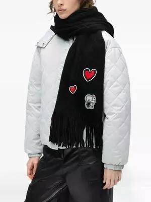Karl Lagerfeld Ikon Furry Patch Scarf