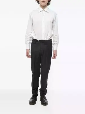 Corneliani Textured Virgin Wool Trousers