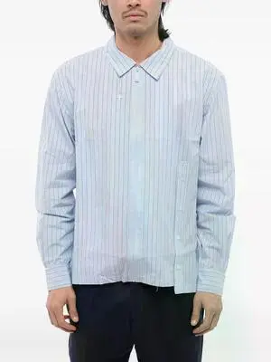 John Richmond Striped Zip-fastening Shirt