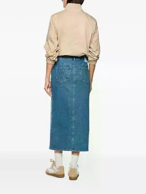MARCCAIN Logo Patch Midi Skirt