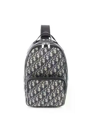 Dior 2010s Oblique Rider Sling Bag - Neutrals