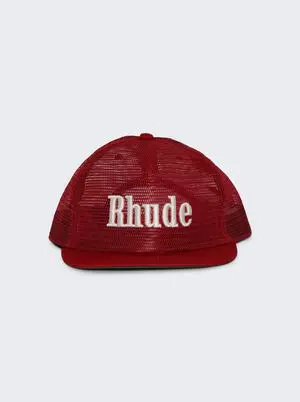 Rhude Logo Mesh Hat - Red