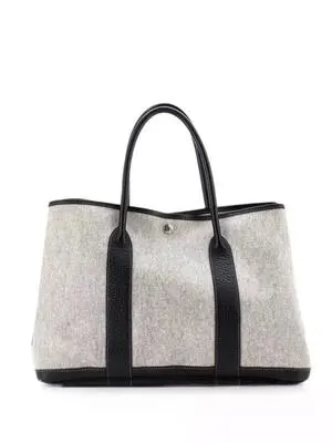 Hermès Garden Party Toile And Leather 36 Tote Bag - Black