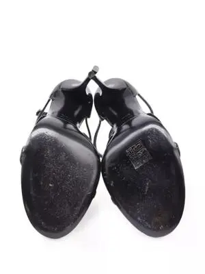 Saint Laurent Cassandra Patent Leather Sandals