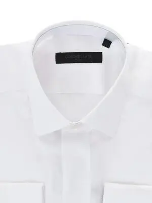 Corneliani Concealed-placket Poplin Shirt