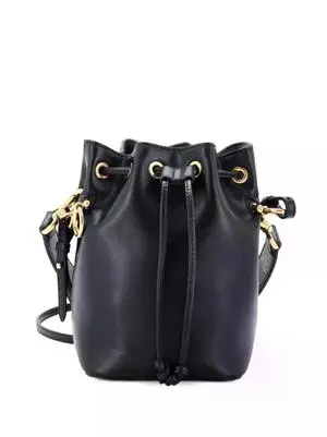 FENDI Mon Tresor Leather Mini Bucket Bag