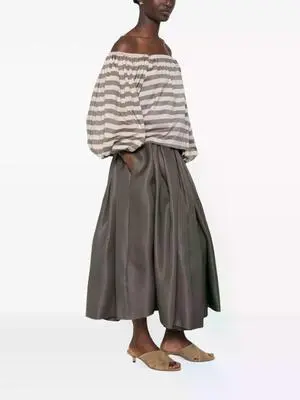 Camilla Striped Off-shoulder Top