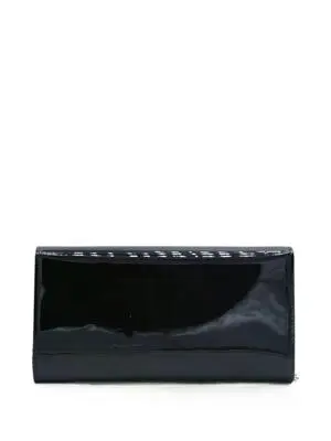 JIMMY CHOO Emmie Patent Leather Clutch Bag - Black