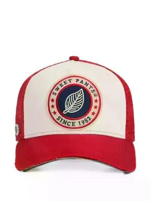 SWEET PANTS Logo Patch Mesh Panel Cap - Red