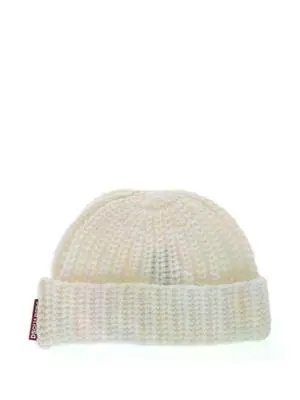 Dsquared2 Wool Beanie - White