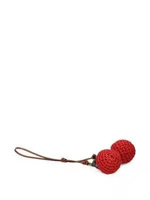 COACH Cherries Crocheted Bag Charm