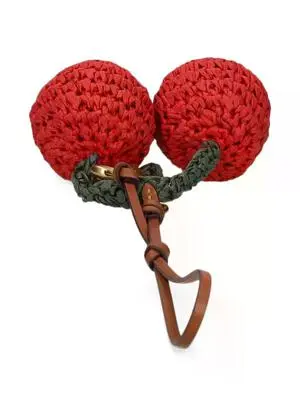 COACH Cherries Crocheted Bag Charm