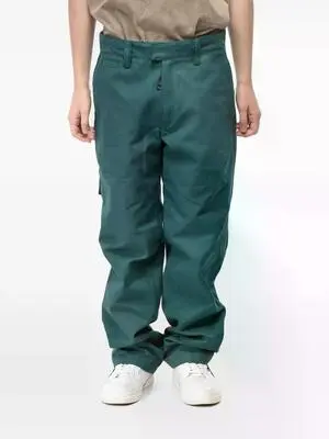 Off-White Corduroy-panelled Trousers - Green