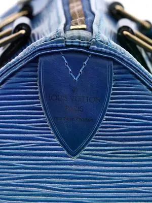 LOUIS VUITTON Speedy Handbag Epi Leather 25 Satchel - Blue
