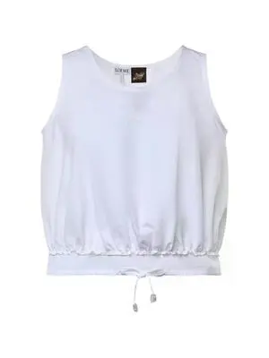 Loewe Anagram-embroidered Drawstring Tank Top