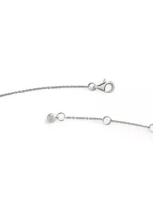 Monica Vinader Tone Hammered Effect Square Pendant Necklace