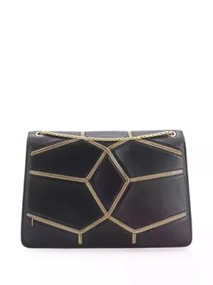 BVLGARI Glam Rebel Serpenti Forever Chain Embellished Quilted Leather Medium Shoulder Bag - Black