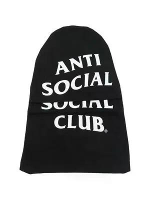 ANTI SOCIAL SOCIAL CLUB Logo Print Balaclava - Black