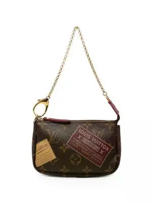 LOUIS VUITTON 2009 Monogram Trunks & Bags Mini Pochette Accessoires Handbag - Brown