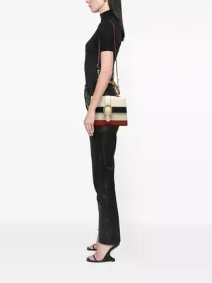 Gucci Leather Bamboo Dionysus Web Satchel - White