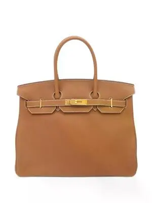 Hermès 35 Birkin Retourne Handbag - Brown