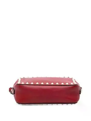 Valentino Garavani Rockstud Leather Camera Bag - Red