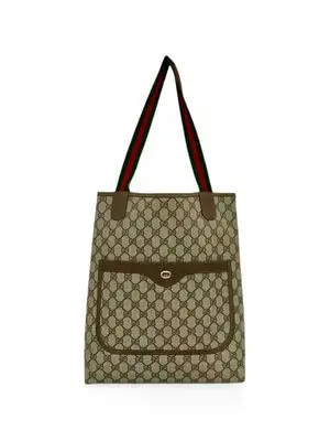 Gucci Gg Supreme Web Tote Bag
