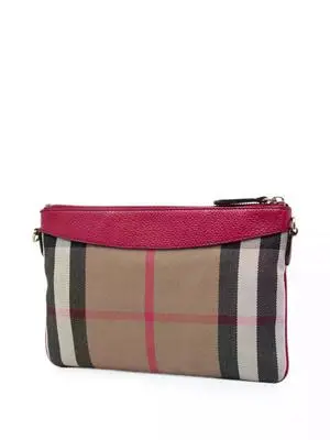 Burberry House Check Canvas Derby Peyton Crossbody Bag