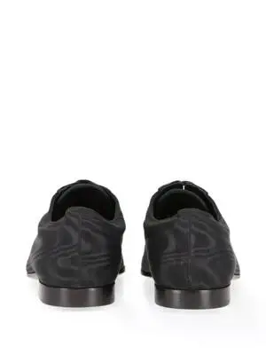 TOD'S Moiré-effect Lace-up Oxford Shoes
