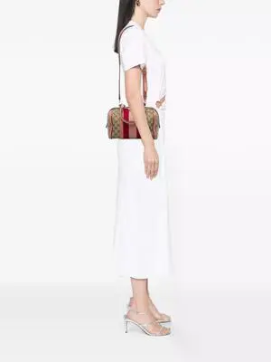 Gucci Gg Canvas Web Joy Boston Bag Satchel - Neutrals