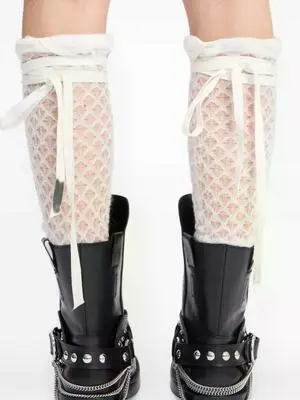 ANN DEMEULEMEESTER Ajoure-knit Leg Warmers