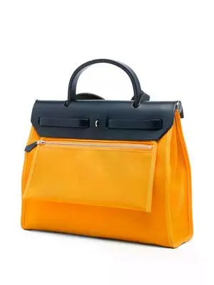 Hermès Toile Verso Herbag Zip 31 Satchel - Yellow