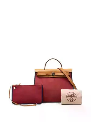 Hermès 2014 Toile Herbag Zip 31 Satchel