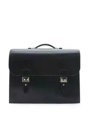 Hermès 2005 Box Calf Sac A Depeches 41 Business Bag - Black