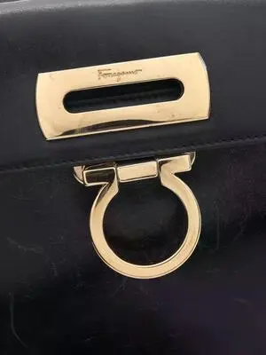 FERRAGAMO 2000s Gancini Flip-lock Tote Bag