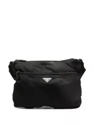 Prada 2013-2026 Tessuto Zip Top Crossbody Bag - Black