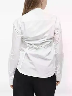 Off-White Crossbelt Poplin Blouse