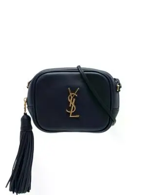 Saint Laurent 2016 Calfskin Monogram Blogger Bag Crossbody Bag - Blue
