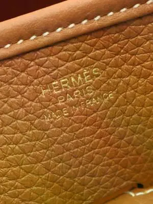 Hermès Leather Shoulder Bag With Perforated H Logo - Brown