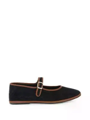 DROGHERIA CRIVELLINI Buckle-fastening Ballet Flats - Black