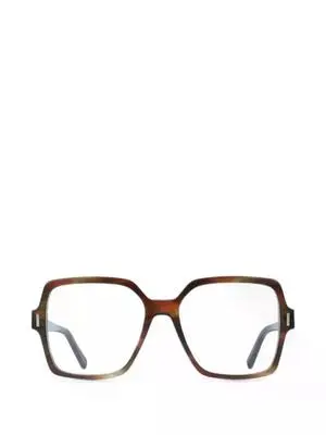 FERRAGAMO Square-frame Full-rim Glasses - Brown